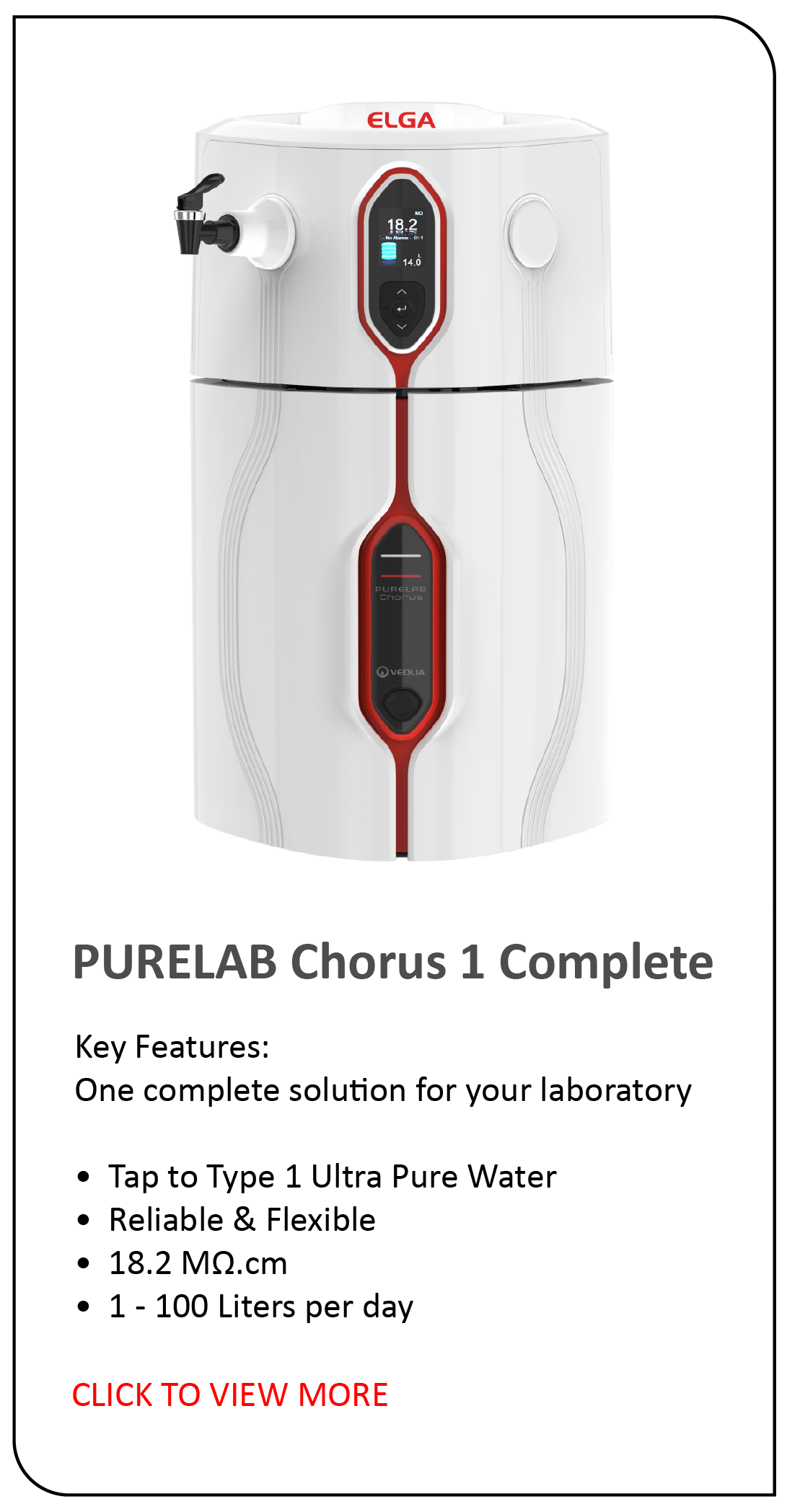 PURELAB CHORUS RANGE | Benefits